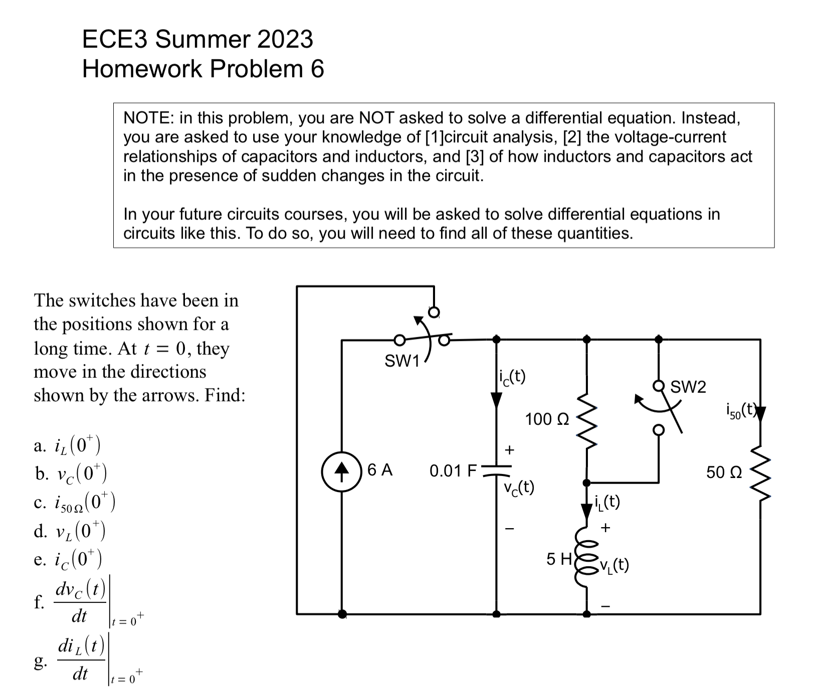 Solved ECE3 Summer 2023 Homework Problem 6 NOTE: in this | Chegg.com