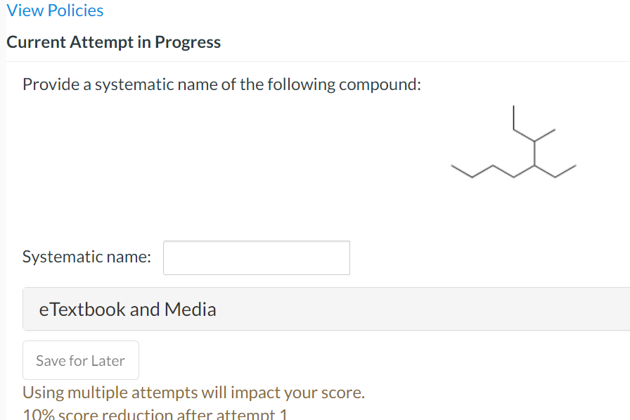 Solved View Policies Current Attempt in Progress Provide a | Chegg.com