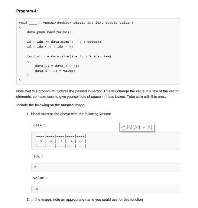 Solved Program 1: Demonstrate how the following code works | Chegg.com