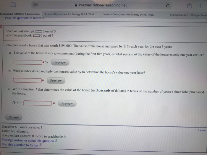 Solved a imathas.rationalreasoning.net IReasoning IMathAS | Chegg.com