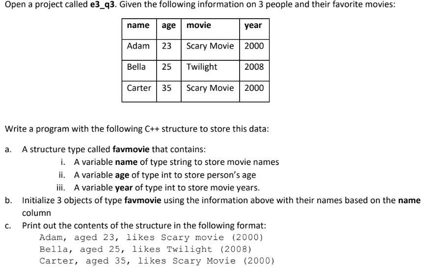 Solved Open a project called e3_43. Given the following | Chegg.com