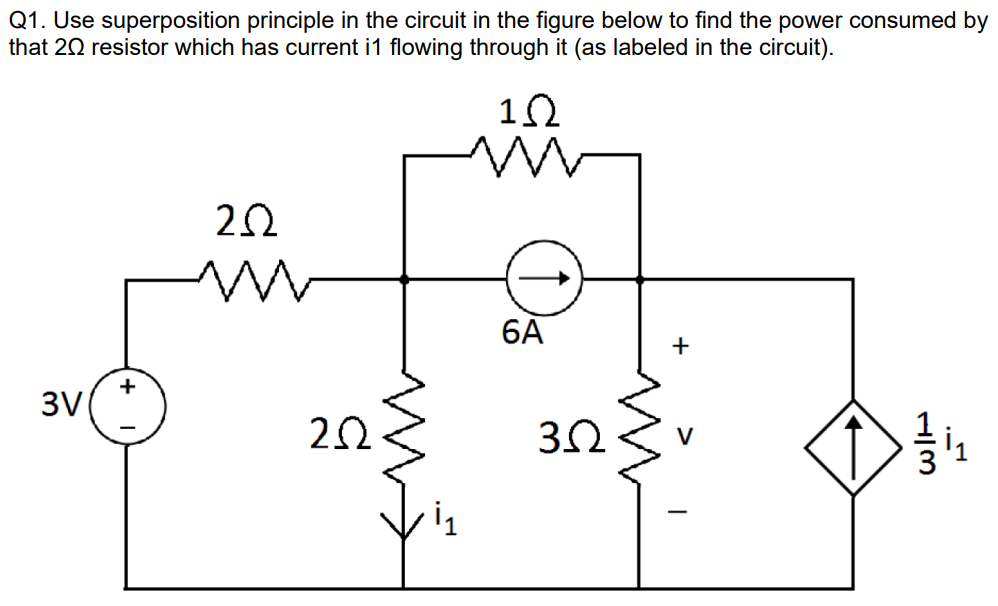 Solved Use superposition principle in the circuit in the | Chegg.com