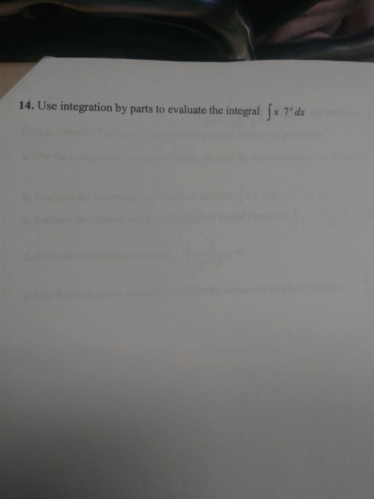 Solved 14. Use integration by parts to evaluate the integral | Chegg.com