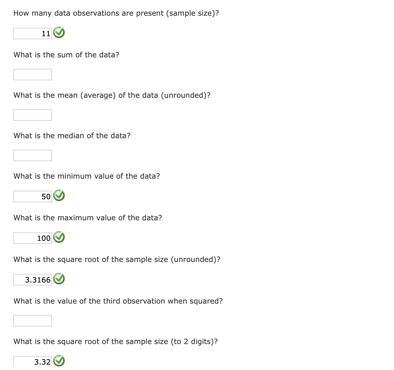 How many data observations are present (sample size)? | Chegg.com