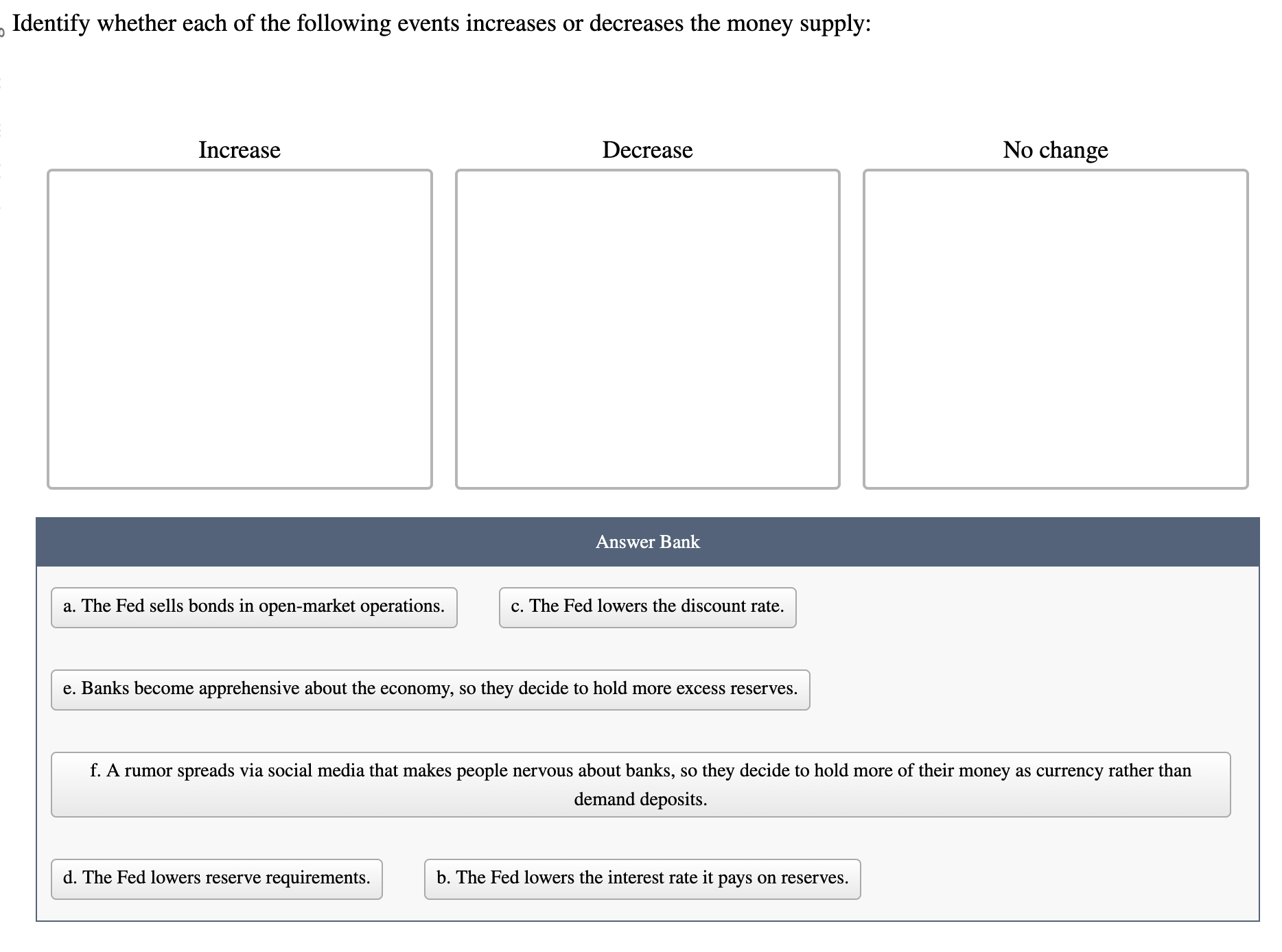 Solved Identify whether each of the following events | Chegg.com