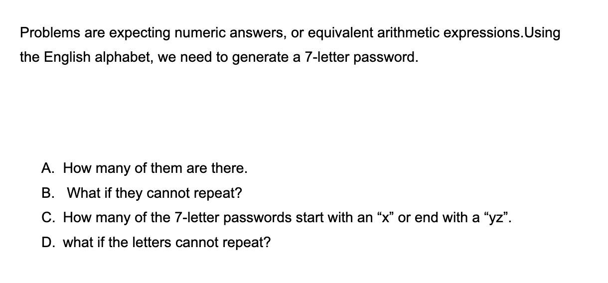 Solved Problems Are Expecting Numeric Answers Or Equiva 