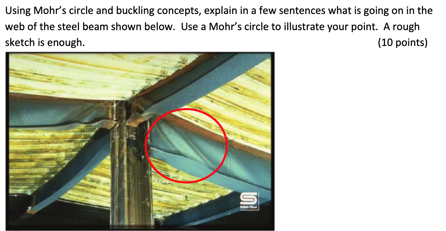Solved Using Mohr's circle and buckling concepts, explain in | Chegg.com