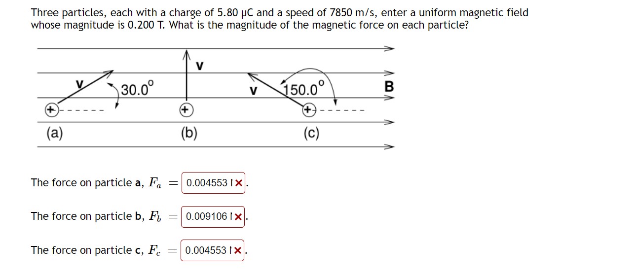 Solved Three particles, each with a charge of 5.80μC ﻿and a | Chegg.com