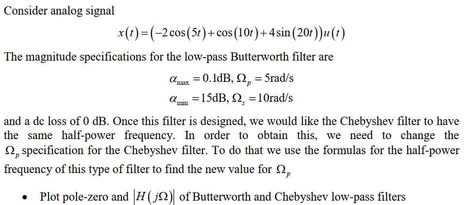 Solved a max Consider analog signal x(t)=(-2 cos(5t)+cos | Chegg.com