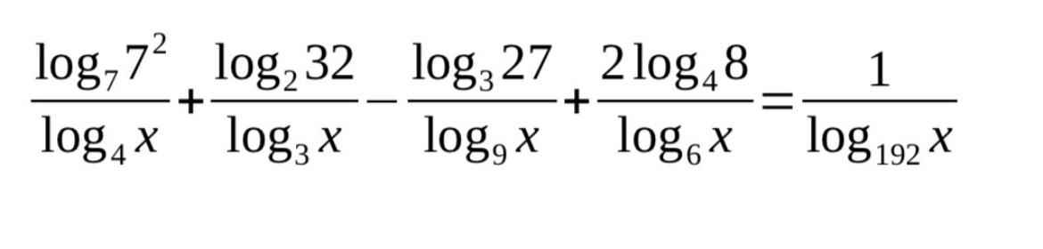 Solved log4xlog772+log3xlog232−log9xlog327+log6x2log48=log19 | Chegg.com