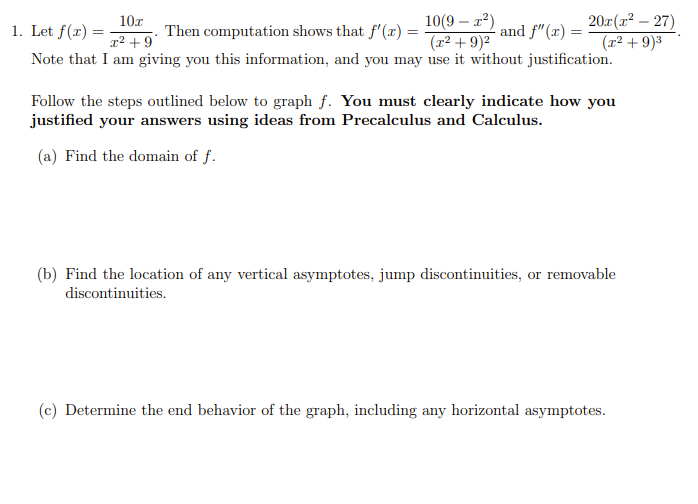 Solved Let f(x)=x2+910x. Then computation shows that | Chegg.com