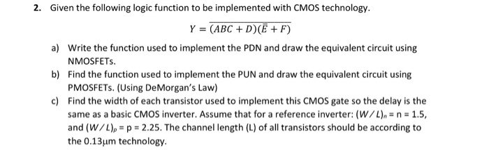 Solved Given the following logic function to be implemented | Chegg.com