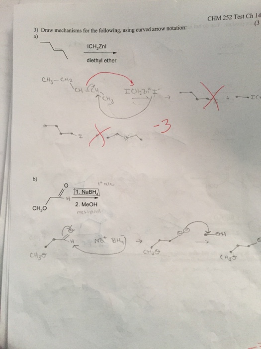 Solved Draw mechanisms for the following, using curved arrow | Chegg.com