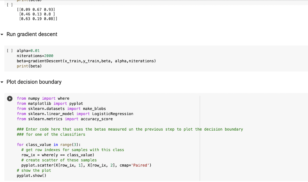 Solved Lab 2: logisitic regression one vs. all multiclass | Chegg.com