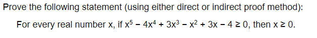 Solved Prove the following statement (using either direct or | Chegg.com