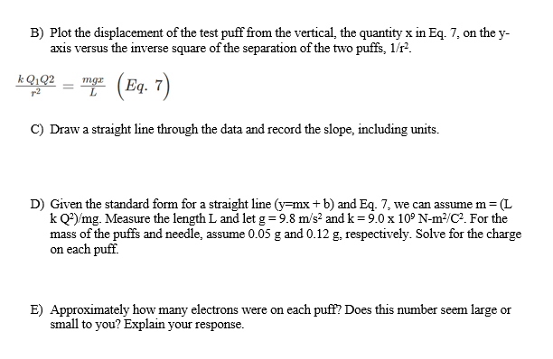 This first part is the lab procedure which should | Chegg.com