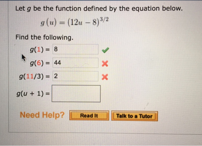 Solved Let g be the function defined by the equation below. | Chegg.com