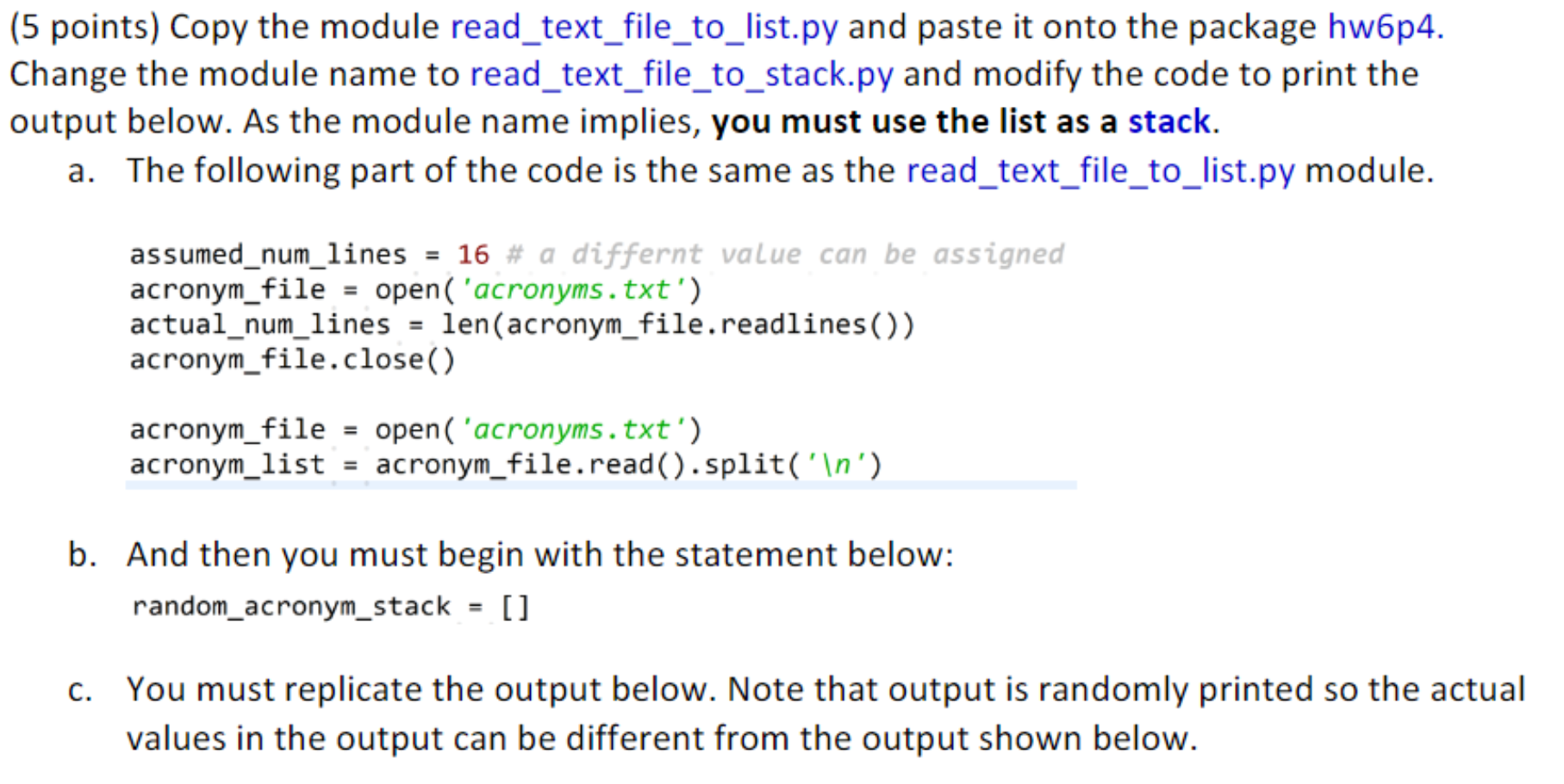 Using Python in Eclipses The file we are working with | Chegg.com