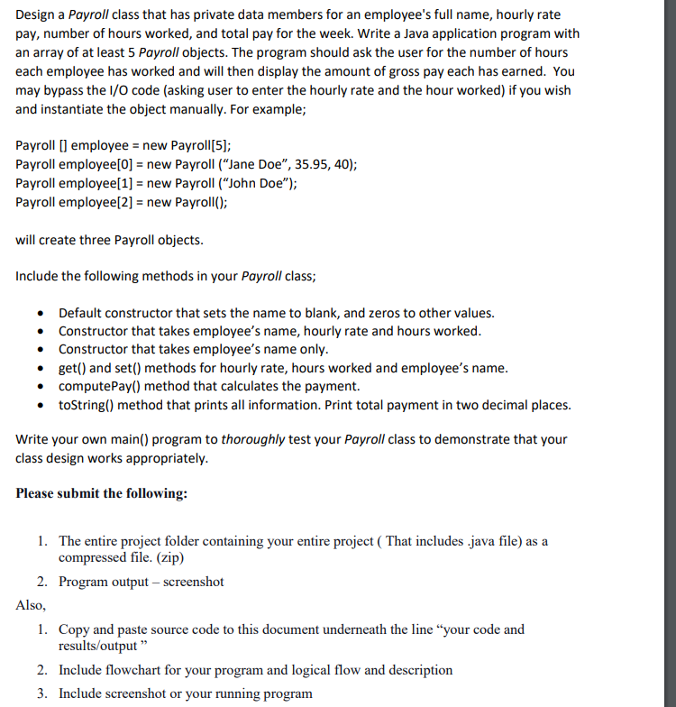solved-design-a-payroll-class-that-has-private-data-members-chegg