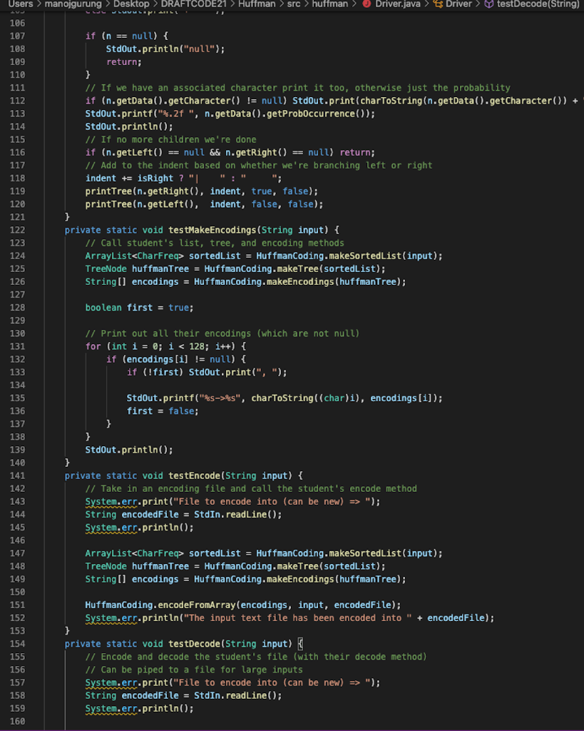 Huffman Coding - 100 course points The purpose of | Chegg.com
