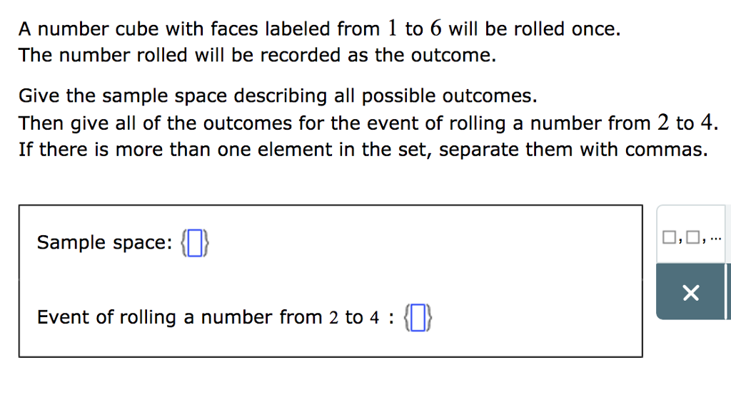 Solved A number cube with faces labeled from 1 to 6 will be | Chegg.com