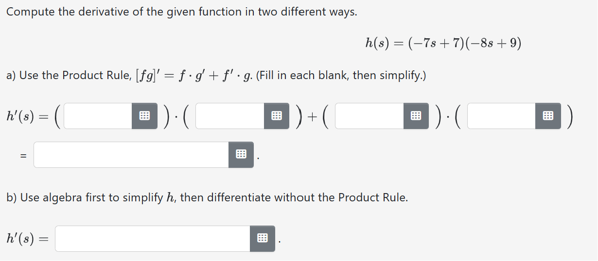 Solved Differentiate the following function: f(x)=ex+xe | Chegg.com