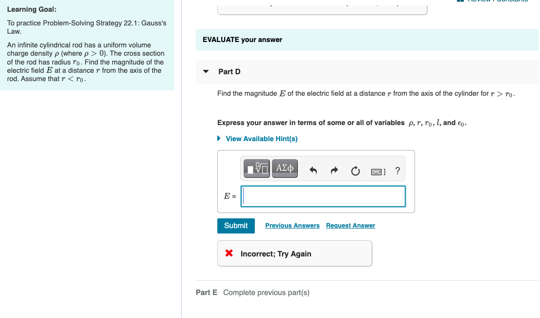 Solved Learning Goal: To practice Problem Solving Strategy | Chegg.com