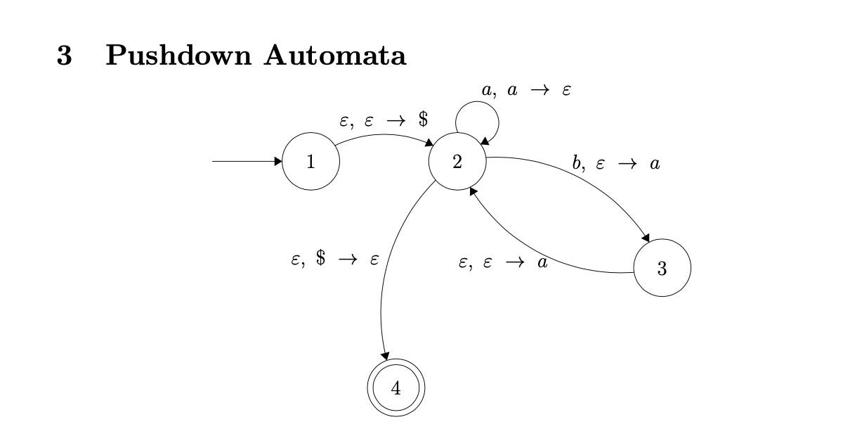 Solved 3 Pushdown Automata a, a + E E, E + $ 2 b, ĉ → a E, $ | Chegg.com