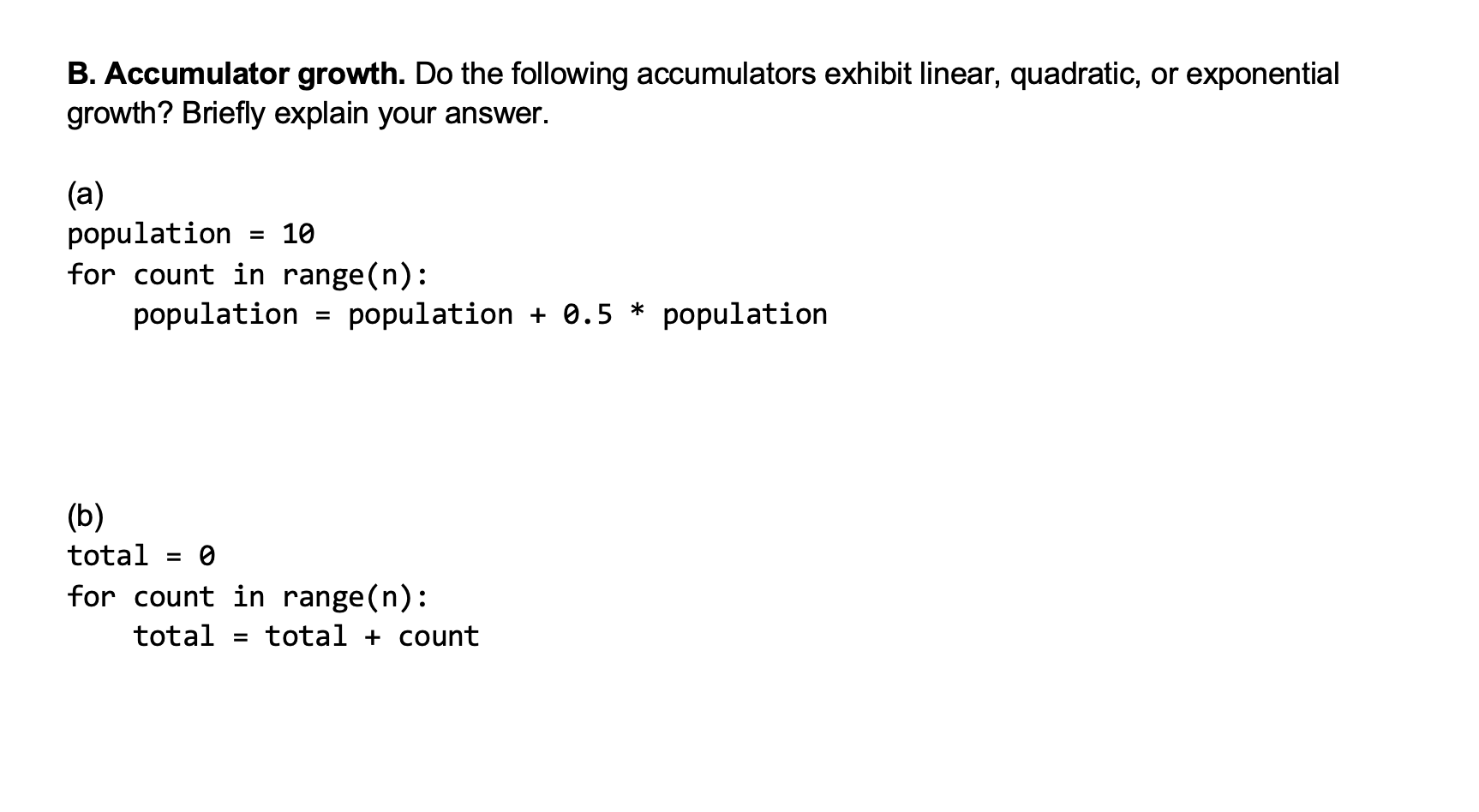 Solved 1 A. Conditional iteration. Tribbles reproduce at the | Chegg.com