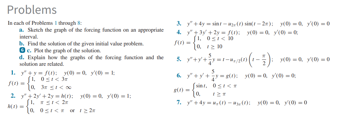 Solved In each of Problems 1 through 8: 3. | Chegg.com