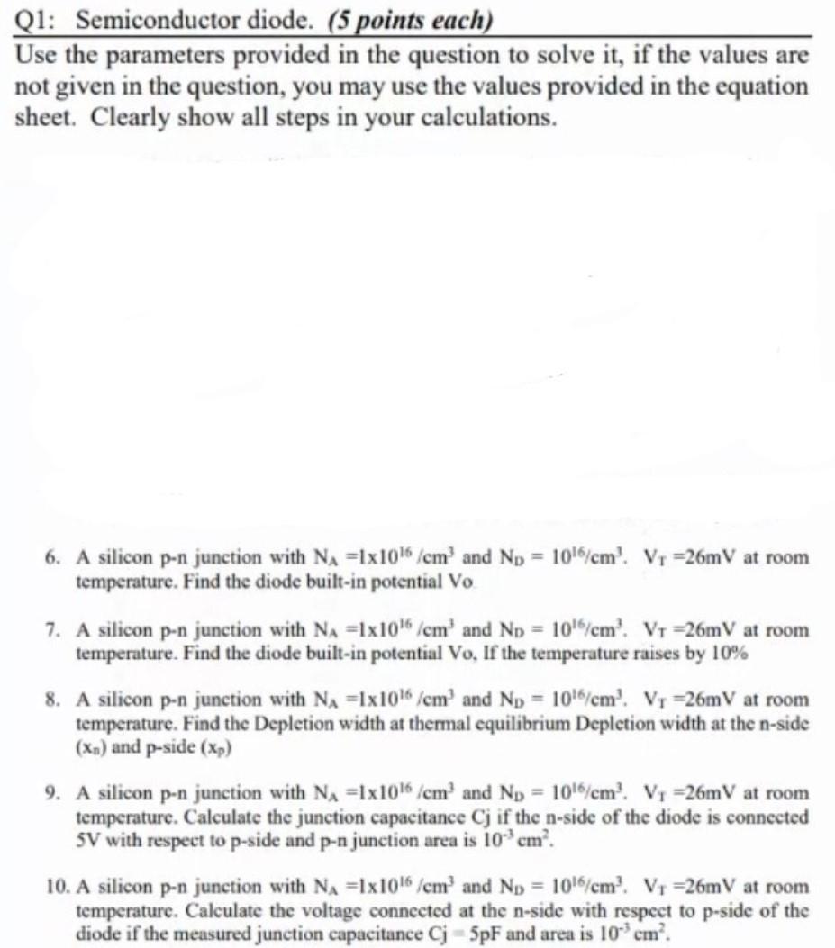 Solved Microelectronics Question, Due in 1.5h ONLY ANSWER | Chegg.com