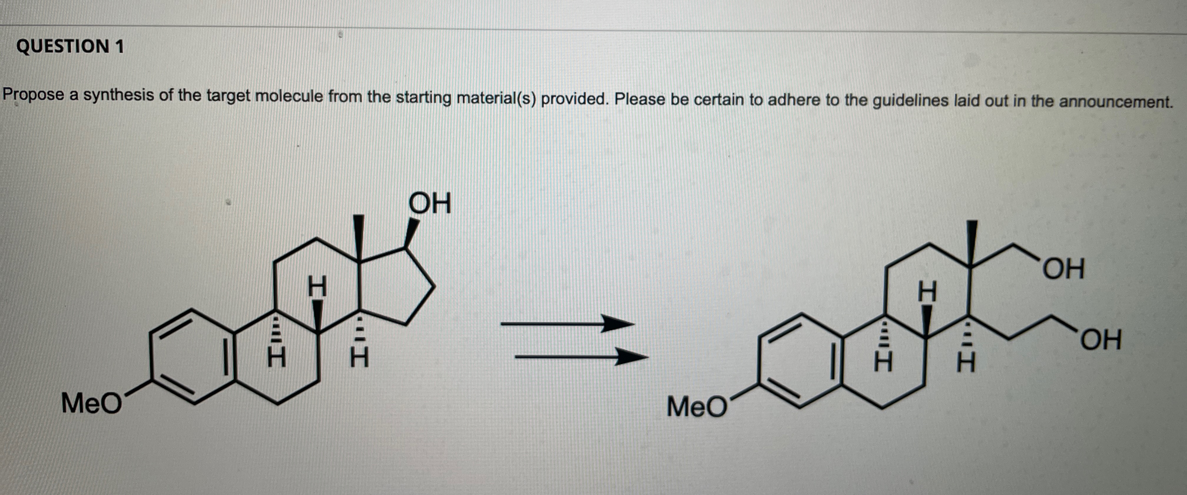 Solved Propose a synthesis of the target molecule from the | Chegg.com