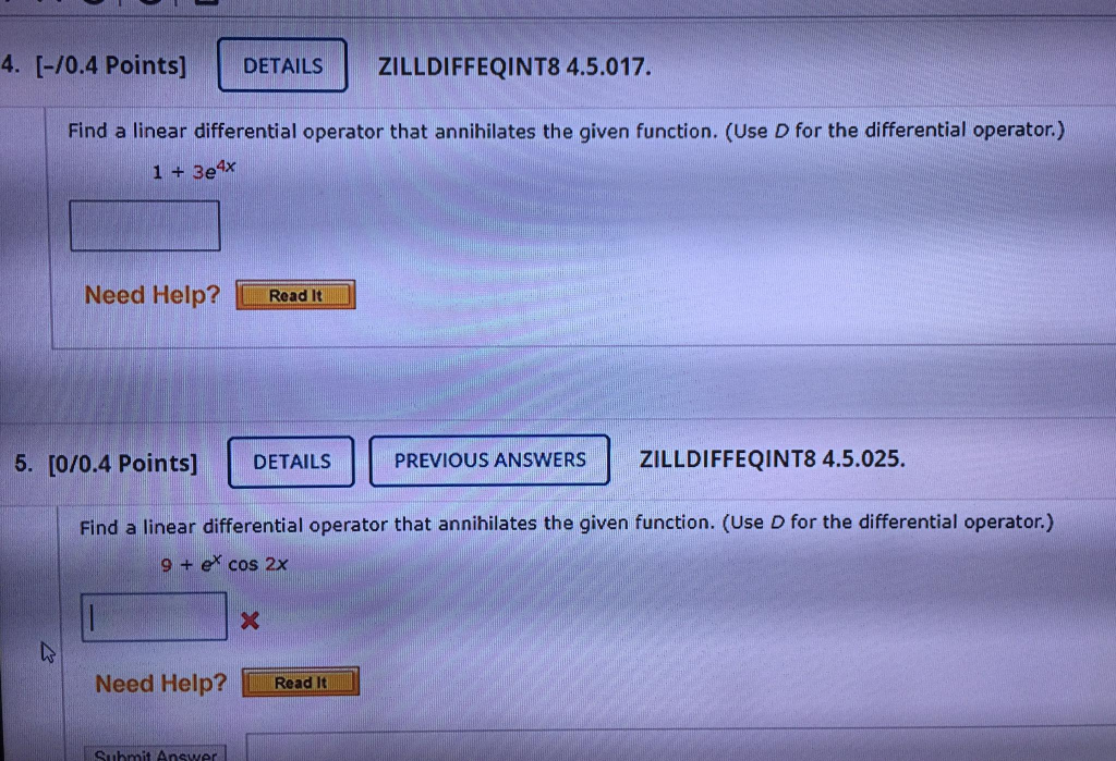 Solved 4. [-70.4 Points) DETAILS ZILLDIFFEQINT8 4.5.017. | Chegg.com
