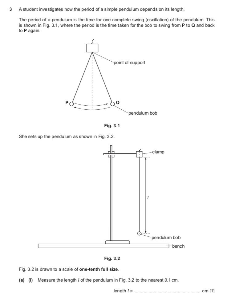 Solved 3 A student investigates how the period of a simple | Chegg.com