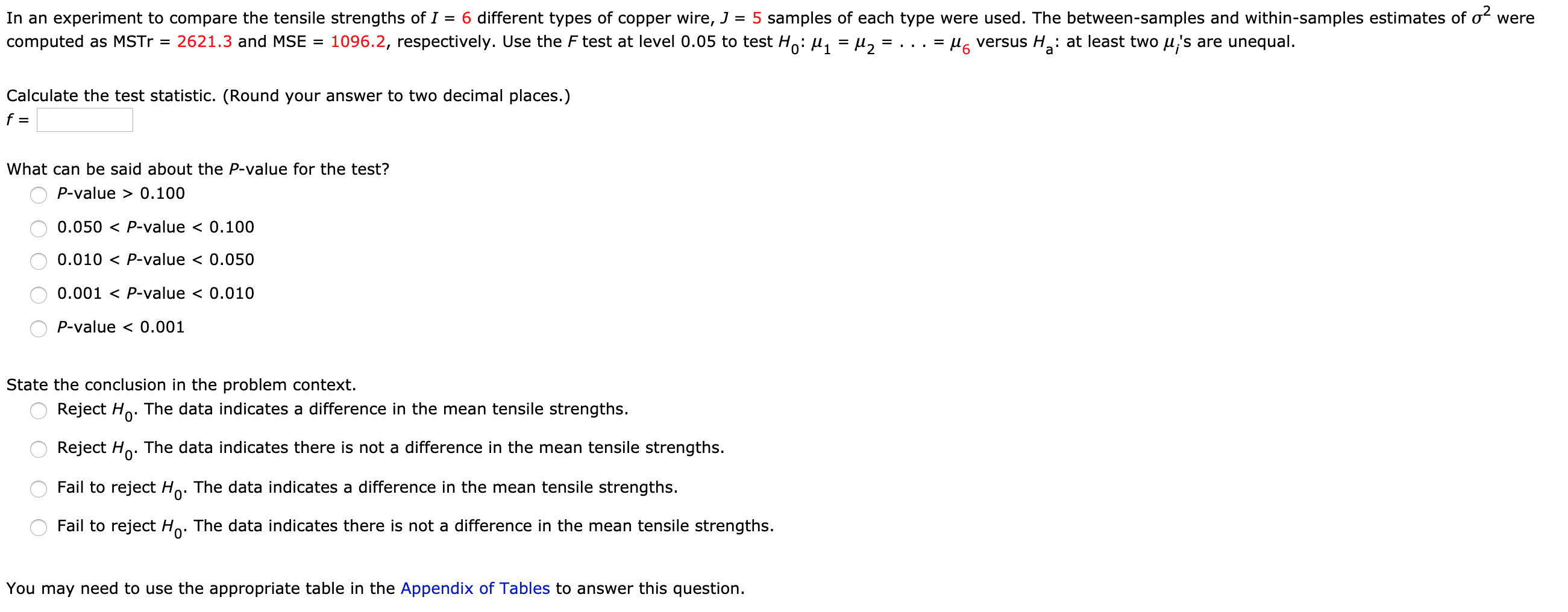 Solved In an experiment to compare the tensile strengths of | Chegg.com