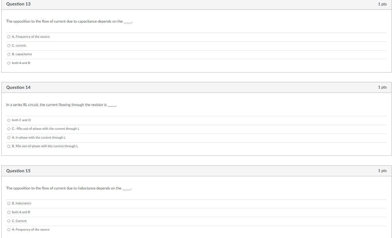 Solved The Opposition To The Flow Of Current Due To
