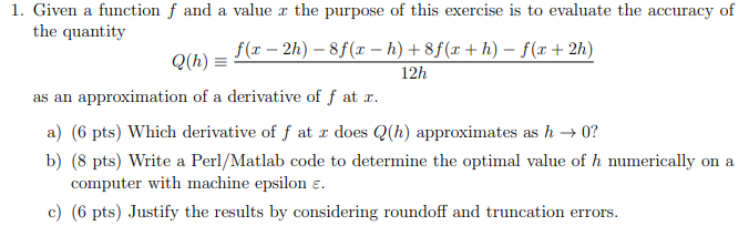 Solved 1. Given a function f and a value r the purpose of | Chegg.com