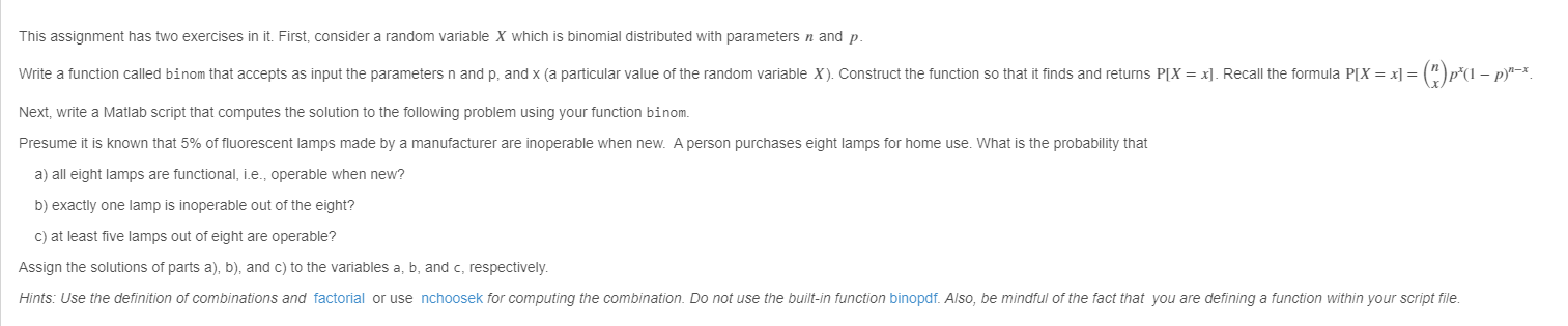 Solved This assignment has two exercises in it. First, | Chegg.com