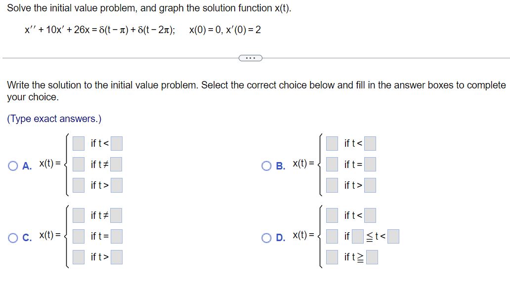 Solved Solve the initial value problem, and graph the | Chegg.com