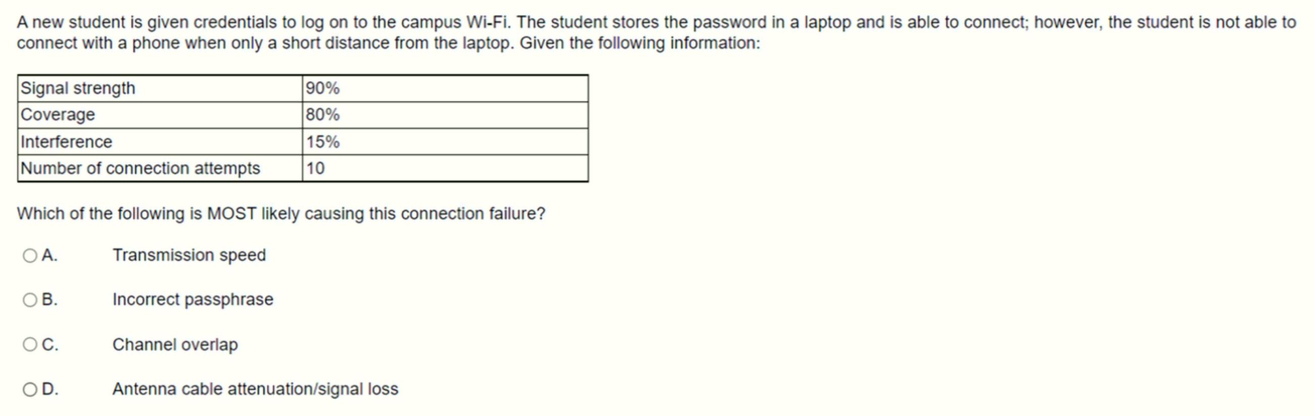 Solved A new student is given credentials to log on to the | Chegg.com