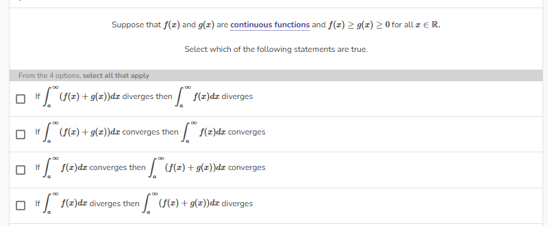 Solved Suppose that f(x) ﻿and g(x) ﻿are continuous functions | Chegg.com