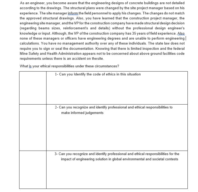 Solved As an engineer, you become aware that the engineering | Chegg.com