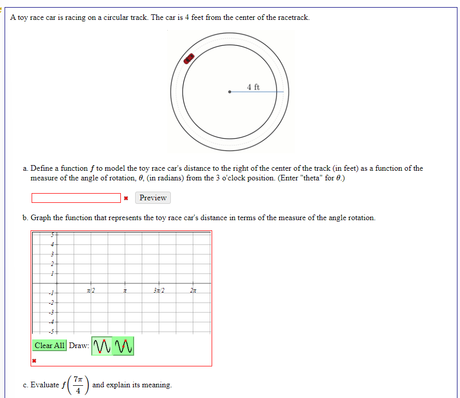 Solved A toy race car is racing on a circular track. The car | Chegg.com