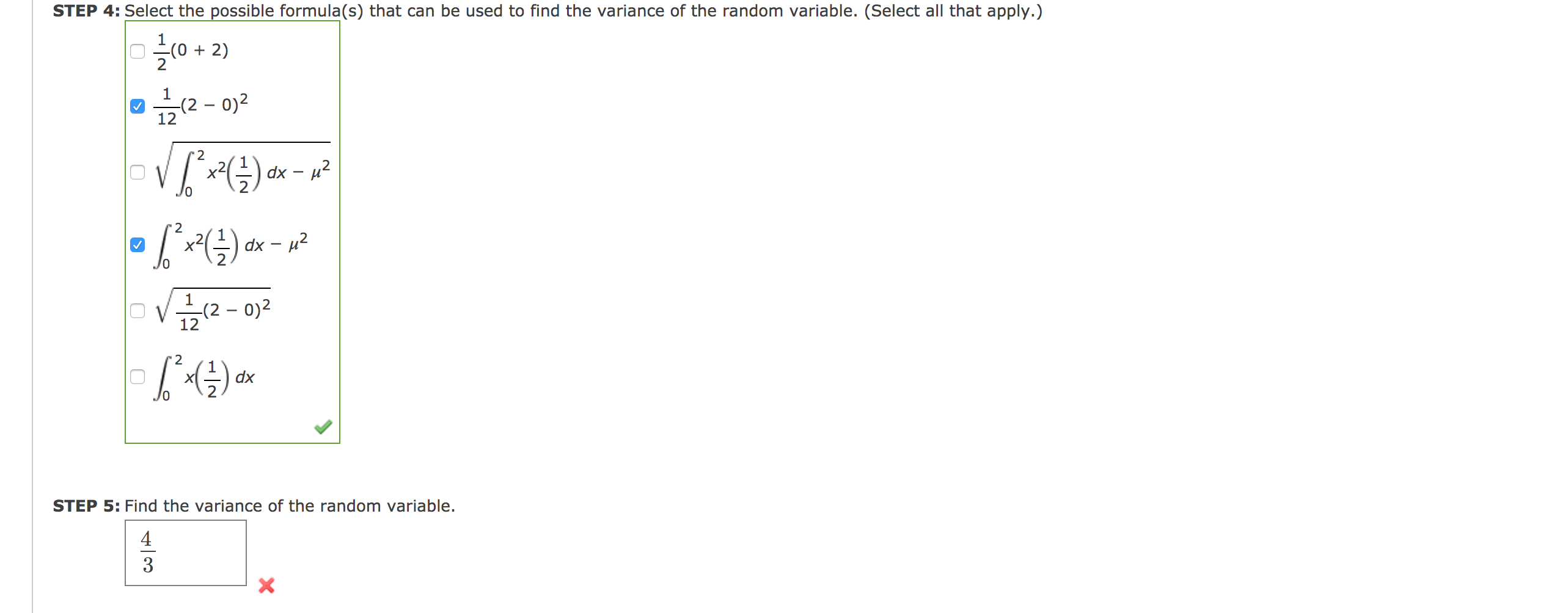 Solved Use the given probability density function over the | Chegg.com