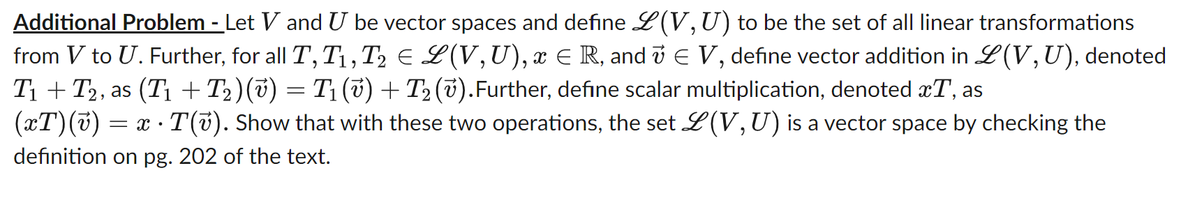 Solved A vector space D is a nonempty set V of objects, | Chegg.com