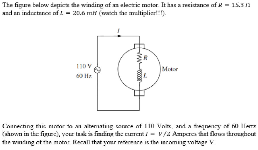 Solved The figure below depicts the winding of an electric | Chegg.com