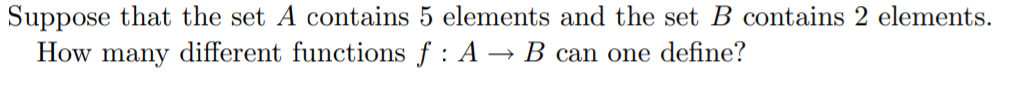 Solved Suppose that the set A contains 5 elements and the | Chegg.com