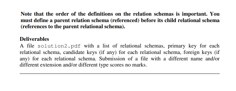 Solved Tasks Read and analyse the following specification of | Chegg.com
