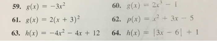 Solved 157-64. Shifting and scaling Use shifts and scalings | Chegg.com