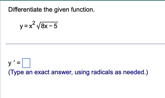 Solved a) Use the Product Rule to find the derivative of the | Chegg.com